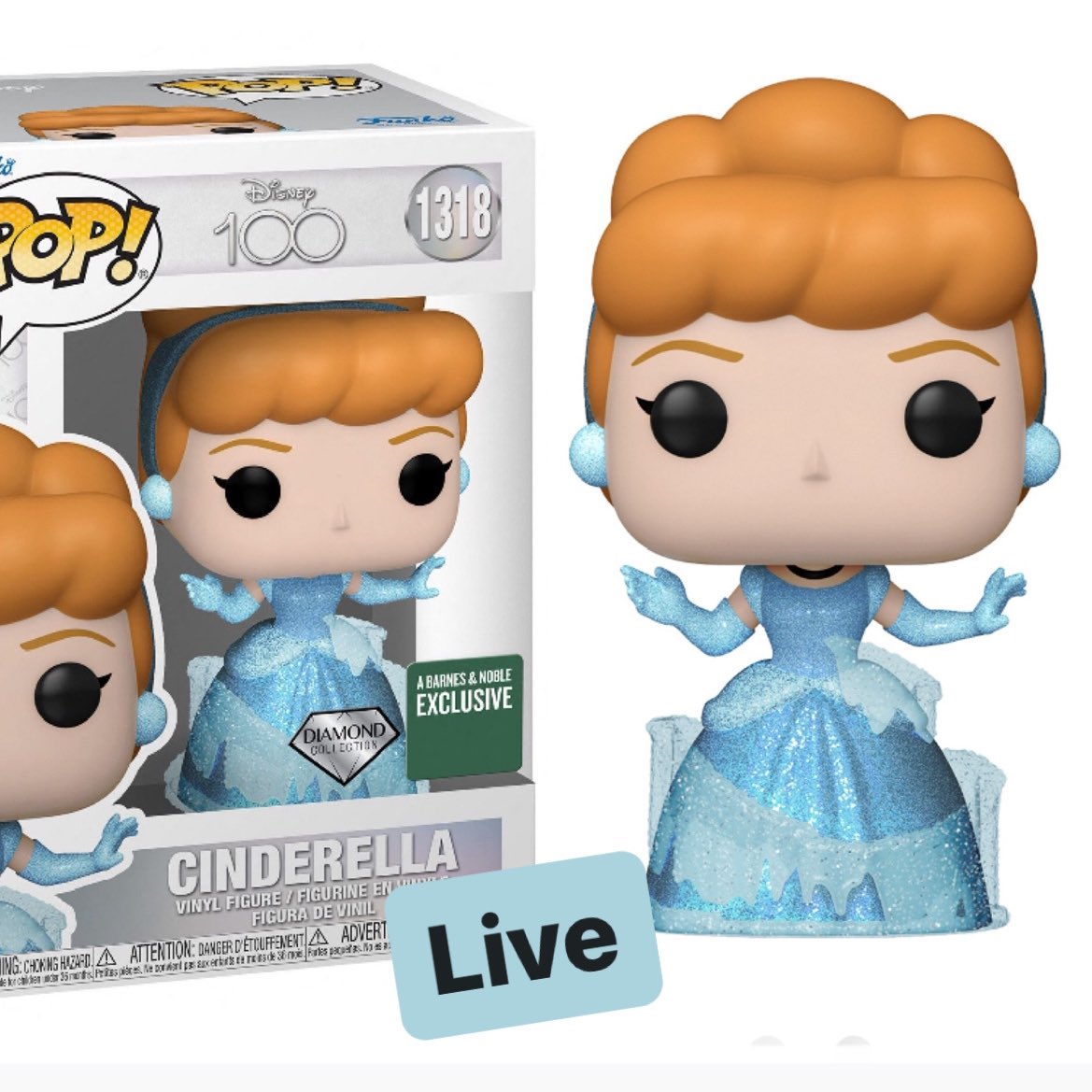 Funko POP News ! on Twitter: "Now live ~ the Barnes and Noble exclusive Diamond Cinderella Funko ...