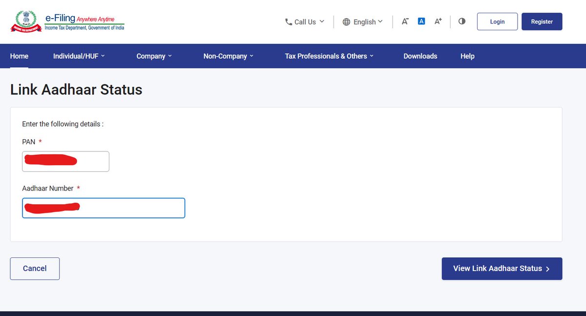 How to check the status of Aadhar-PAN Linking without login A Thread 🧵 ...