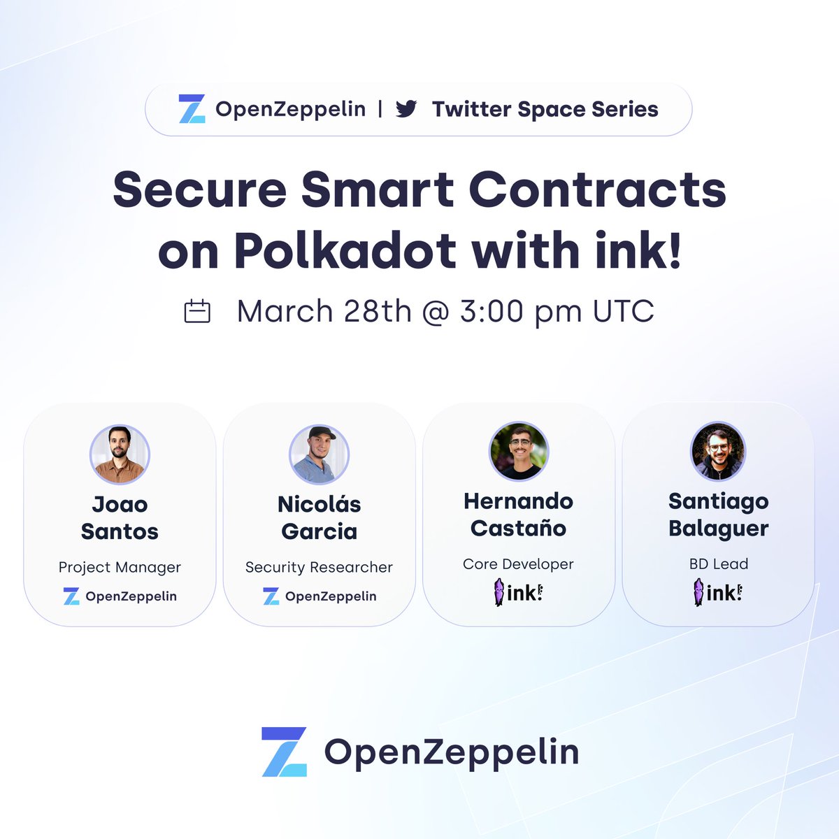 Openzeppelin On Twitter Set A Reminder To Join Our Twitter Space Next Week With Santibalaguer