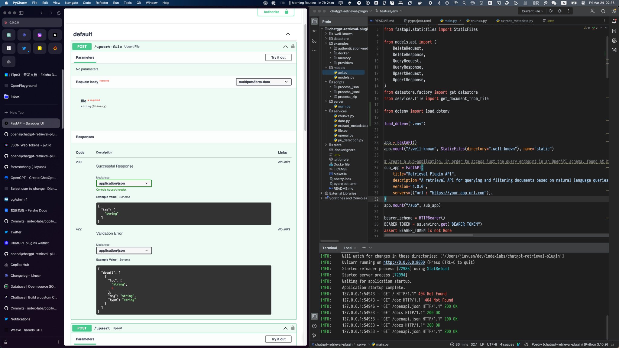 Jiayuan on Twitter: "已经把 ChatGPT 第一个插件的代码读完了 基本上把插件的开发流程都熟悉了一下，包括用到的 vector db 和之前的也没什么太大的区别，准备 ...