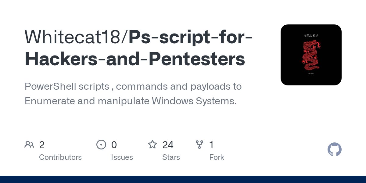 Ptrace Security Gmbh On Twitter Powershell Scripts Commands And Payloads To Enumerate And 5822