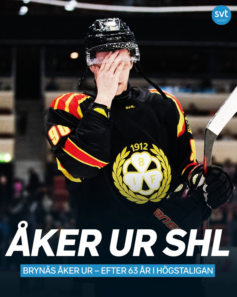 SVT Sport on Twitter: "Brynäs åker ur SHL