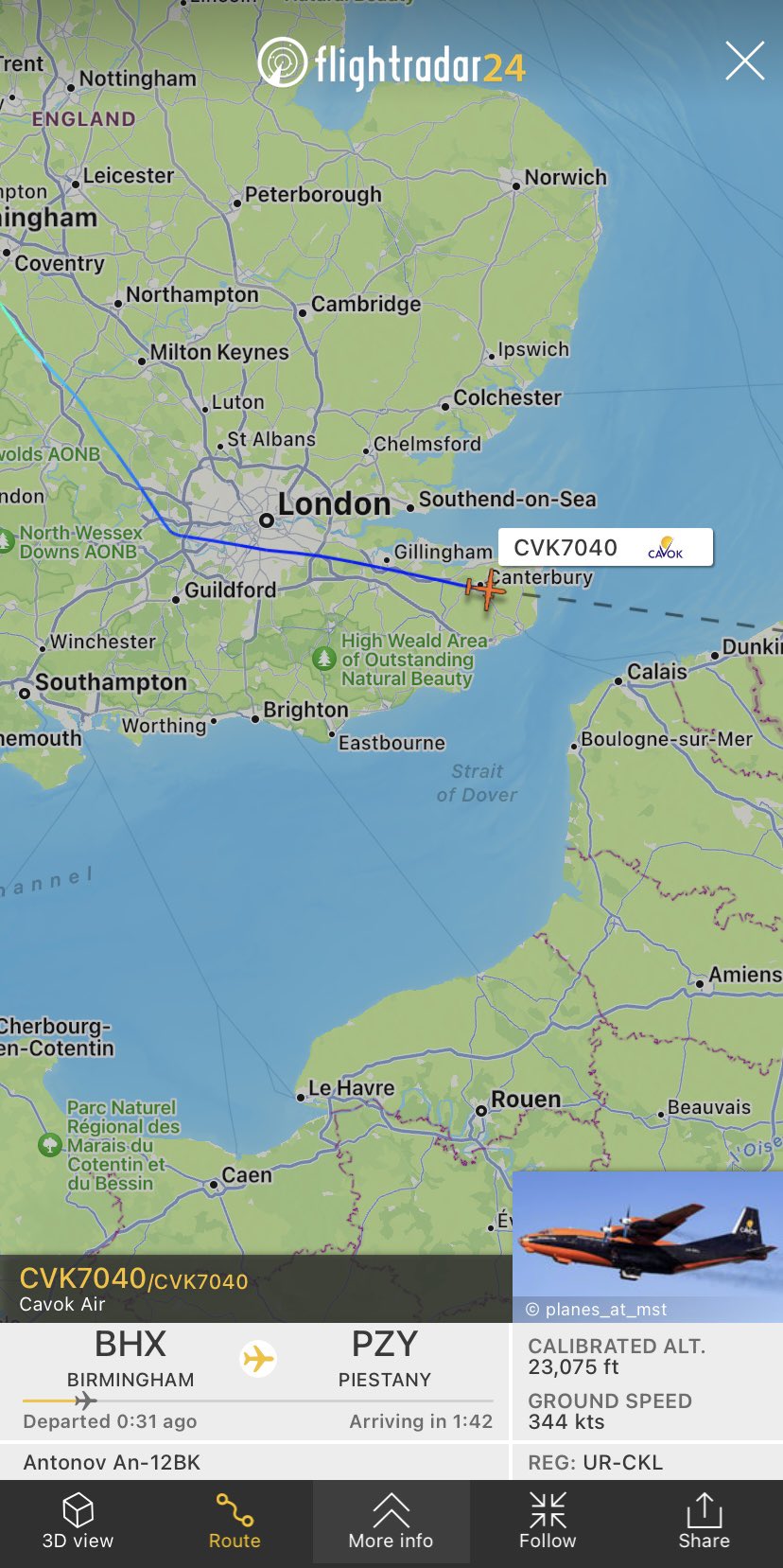 Flightradar24 on Twitter: "The number 1 tracked flight on Flightradar24, likely because the ...