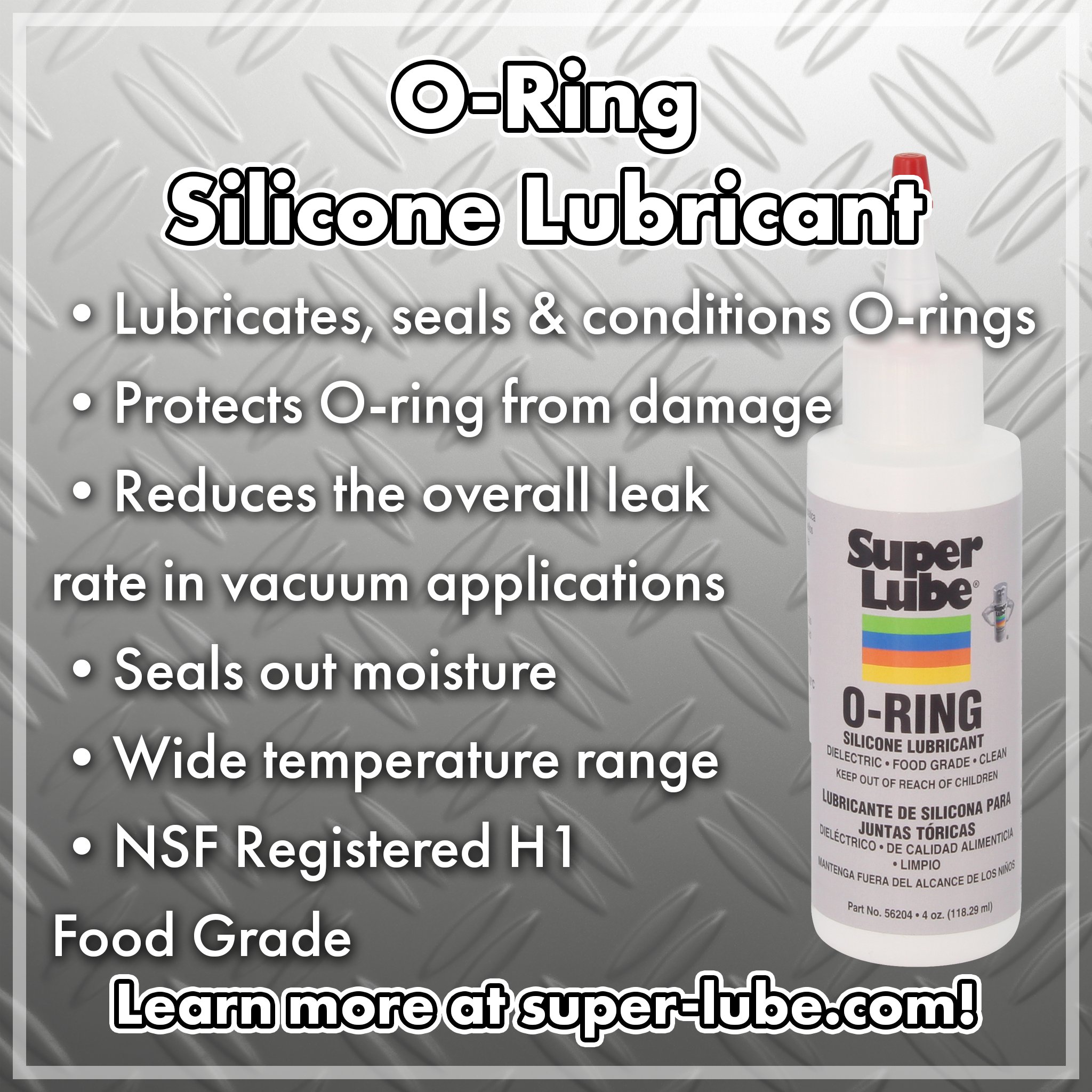 Super Lube O-Ring Silicone Lubricant 4oz Bottle [56204], 53% OFF