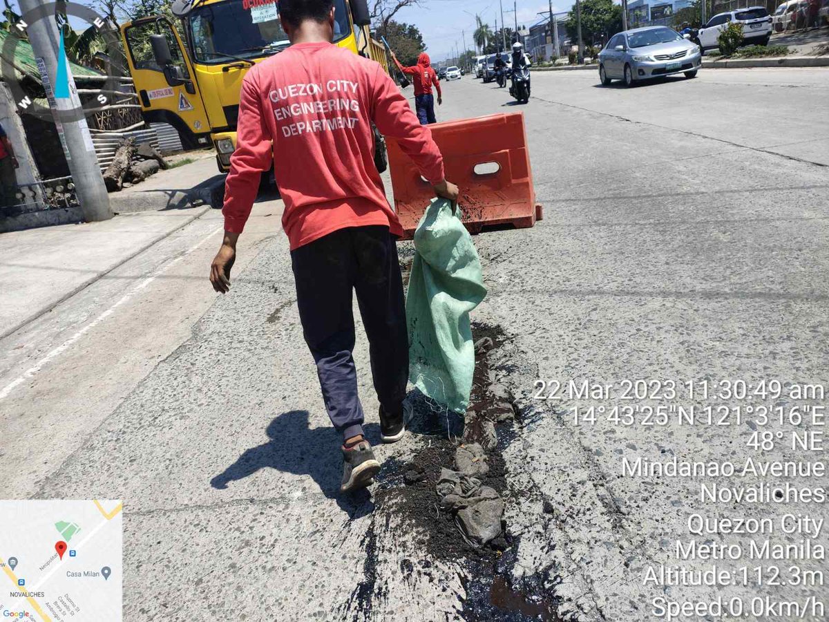 Quezon City Government on Twitter: "Para maiwasan ang aksidente sa kalsada, inaspaltuhan ang mga ...