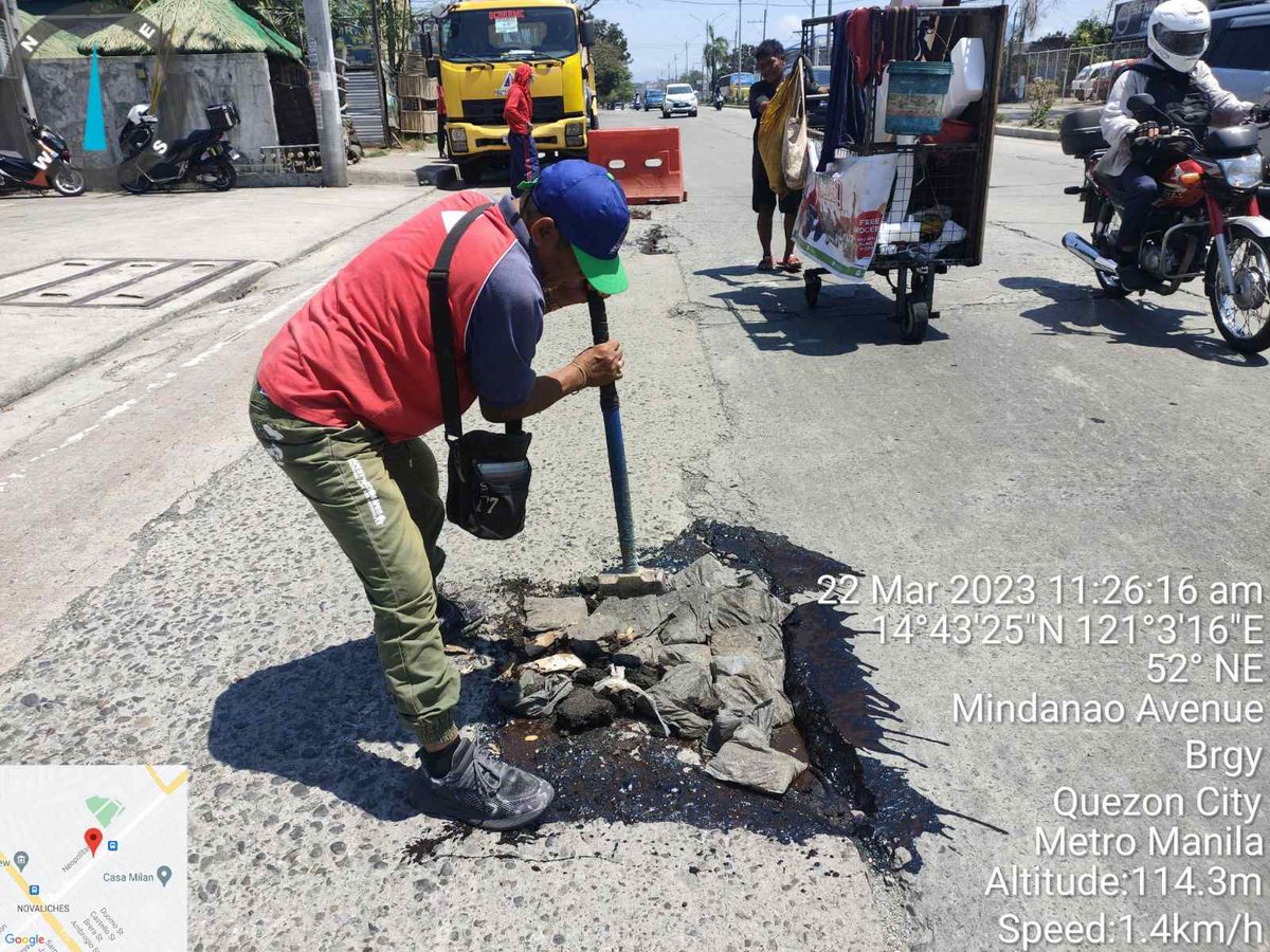 Quezon City Government on Twitter: "Para maiwasan ang aksidente sa kalsada, inaspaltuhan ang mga ...