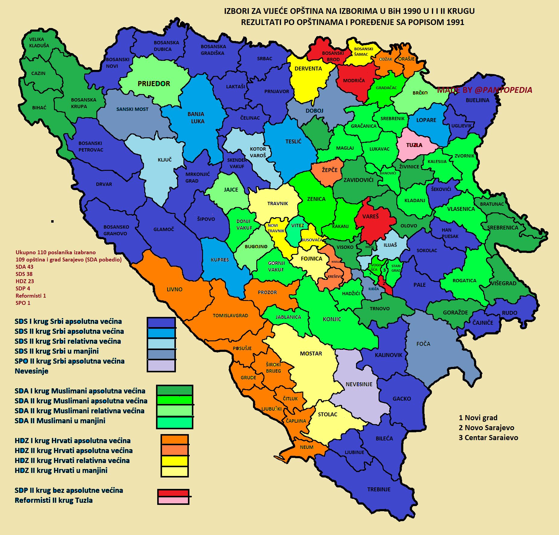 Mapa Grada Bijeljina