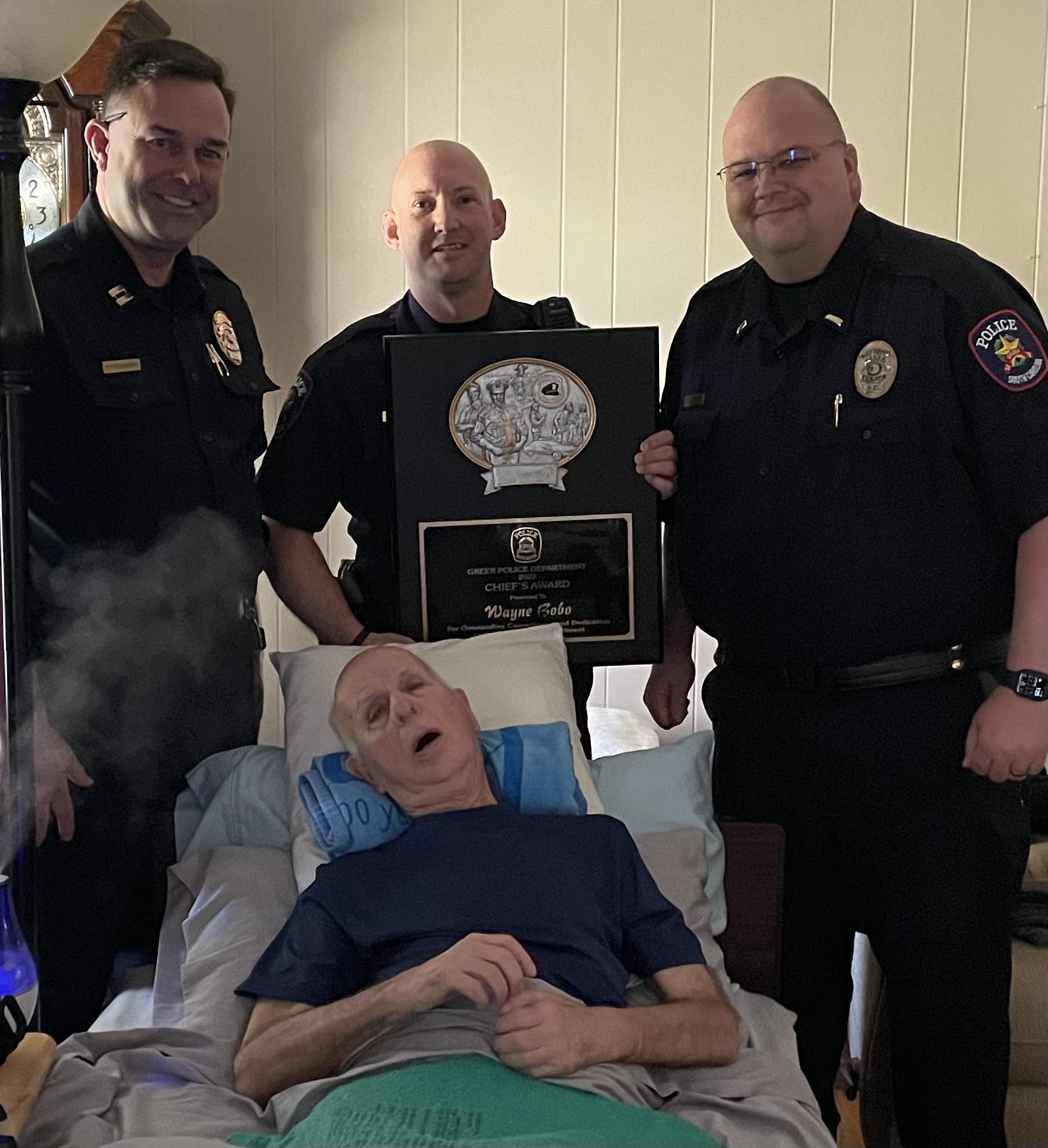 Greer, SC Police - "Policing is a Partnership" on Twitter: "Today, we presented Wayne Bobo with ...