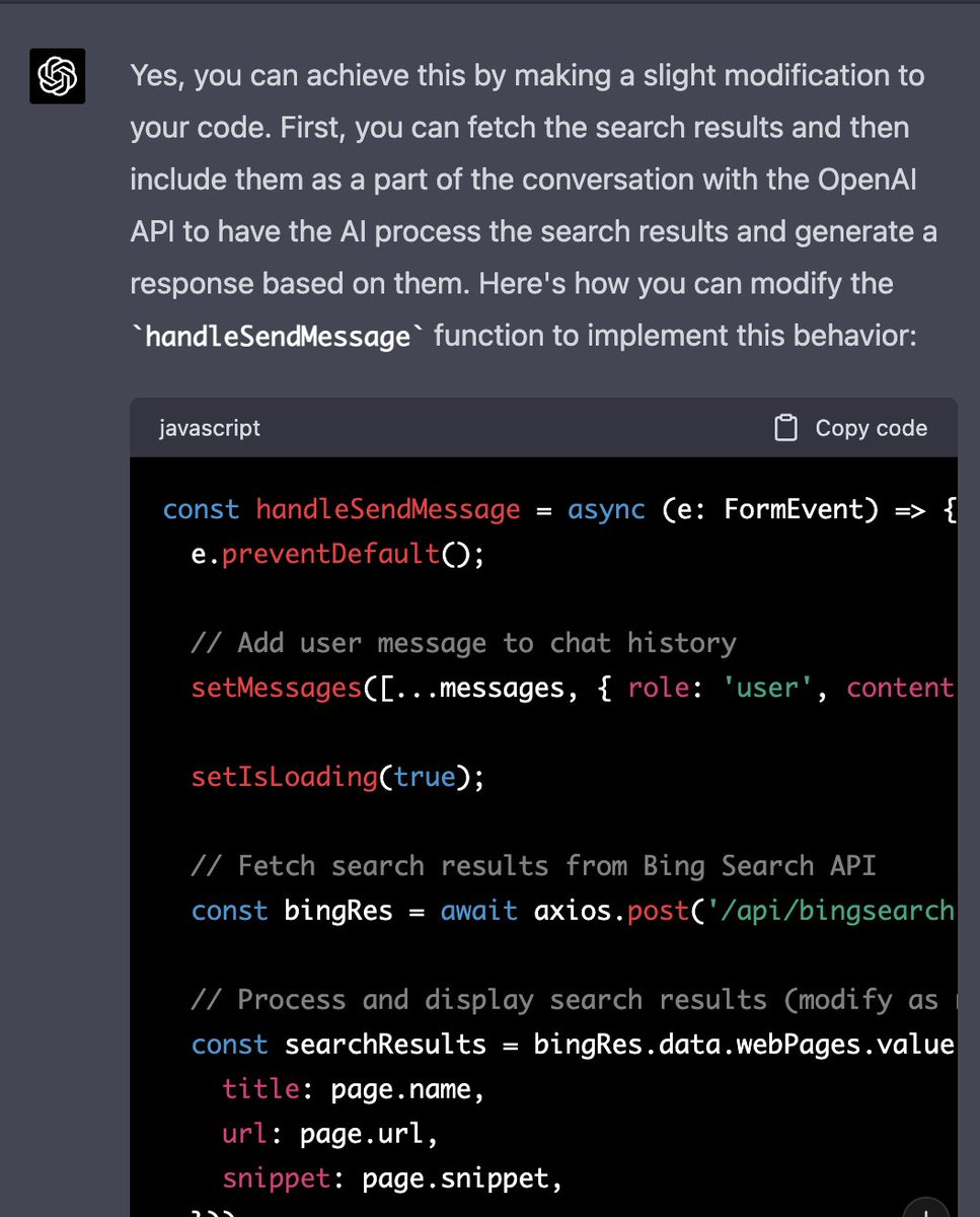 Many people have asked me for a tutorial on how I built Zing (Bing AI ...