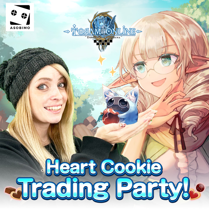 Asobimo, Inc. on Twitter: "💙Toram Online: Heart Cookie Trading Party!💙 Come to Sofya Government ...