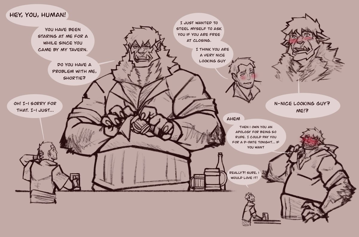 ⚠COGNITOHAZARD⚠ on Twitter: "RT @faustohell: A big bugbear, who runs a tavern in a human village ...