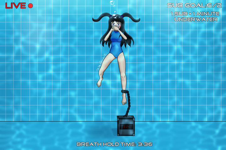 Dennis on Twitter: "[R-18] The Drowning Streamer | 溺れるストリーマ #UW #Underwater #水中 #Peril #窒息 #溺水 ...