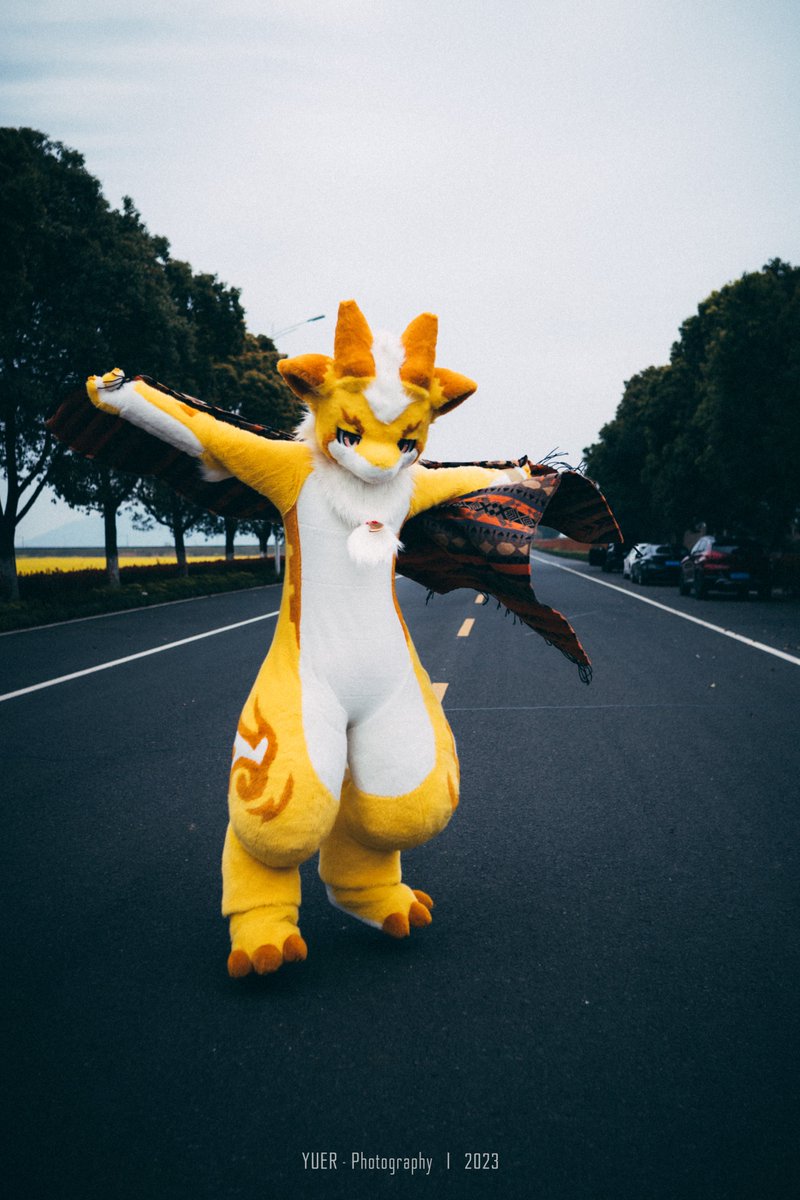 黄渐Ozen on Twitter: "周五啦~起飞~ #ATOAMA2023 #毛毛星期五 #fursuitfriday #furry 拍摄 ...