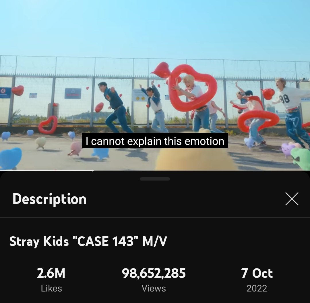 Stray Kids Global on Twitter: "Just less than 1,4M left for Case 143 to reach 100M 💕 💗https ...