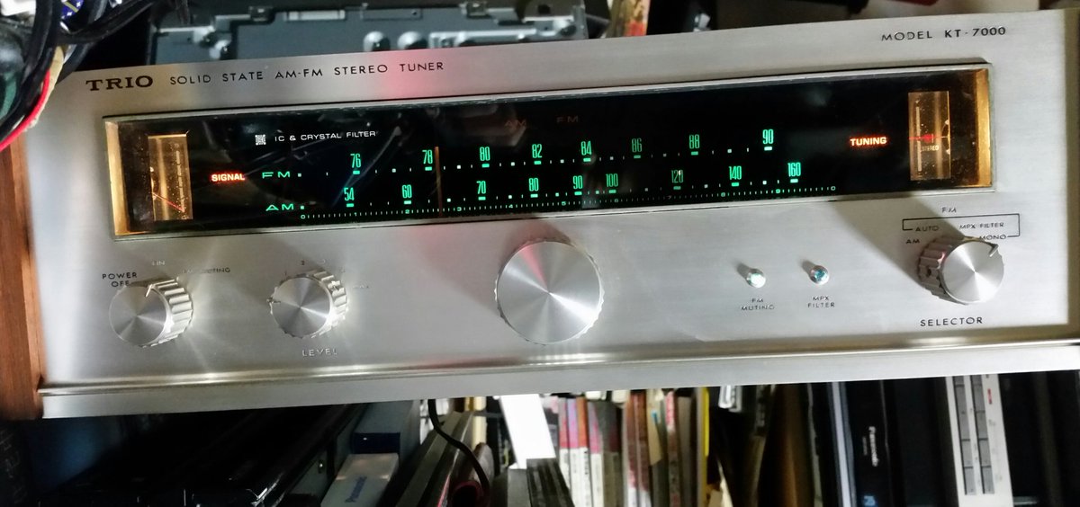 岩ちゃん on Twitter: "1968年 FM黎明期の最高峰 TRIO KT-7000 是非とも修理して音を聴いてみたい。"
