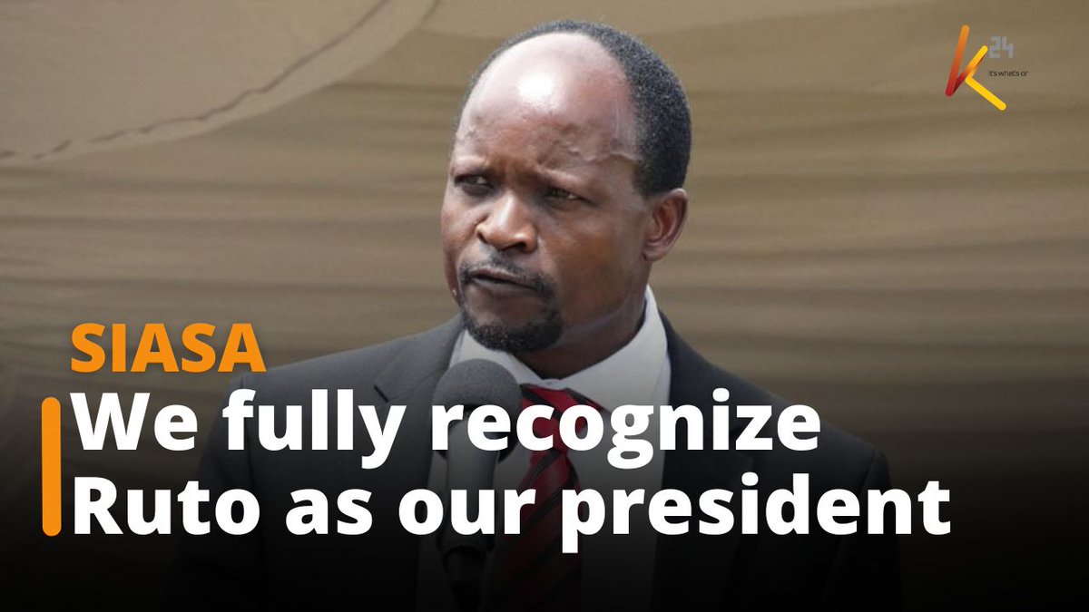 K24 TV on Twitter: "“We fully recognize Ruto as our president, we are ready to work with him ...