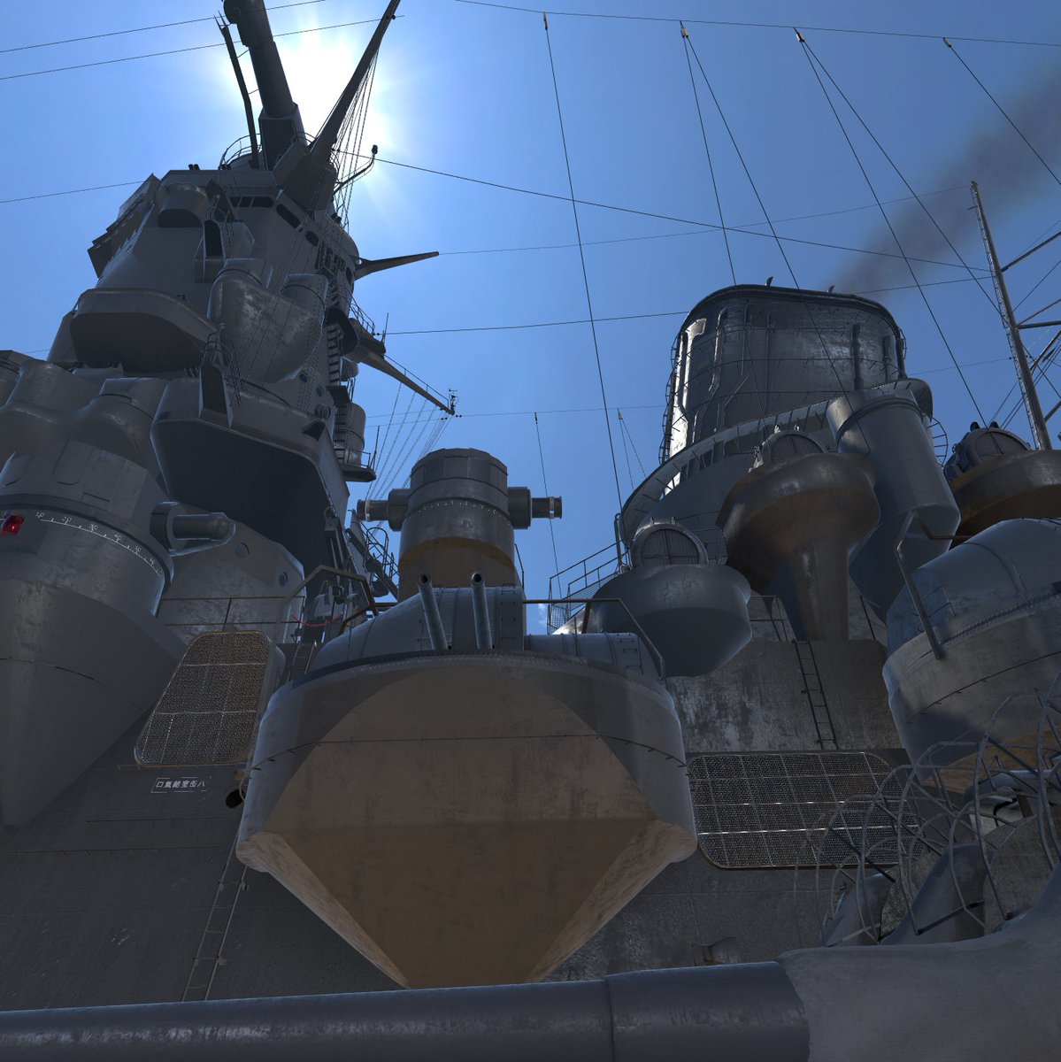 ニンニン猫@VRC&Cluster探索中 on Twitter: "艦橋の構造物中々複雑やねえ"