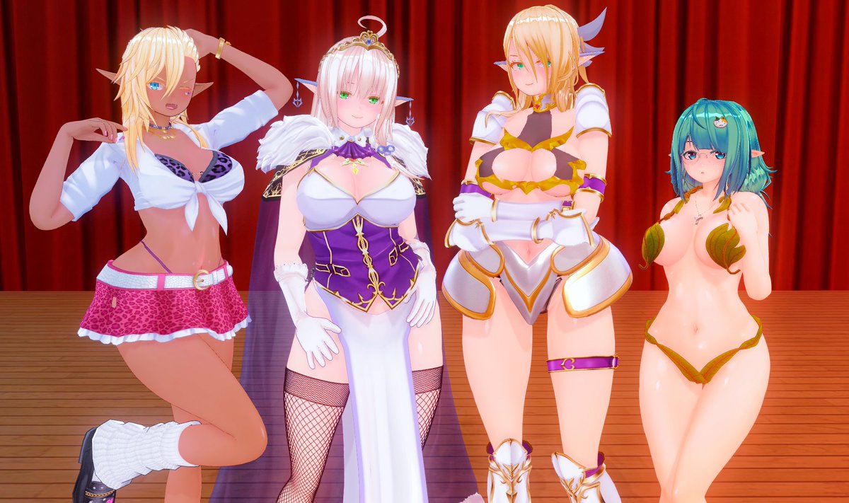 抹茶 on Twitter: "我がクラブにもエルフが増えてきました #COM3D2"