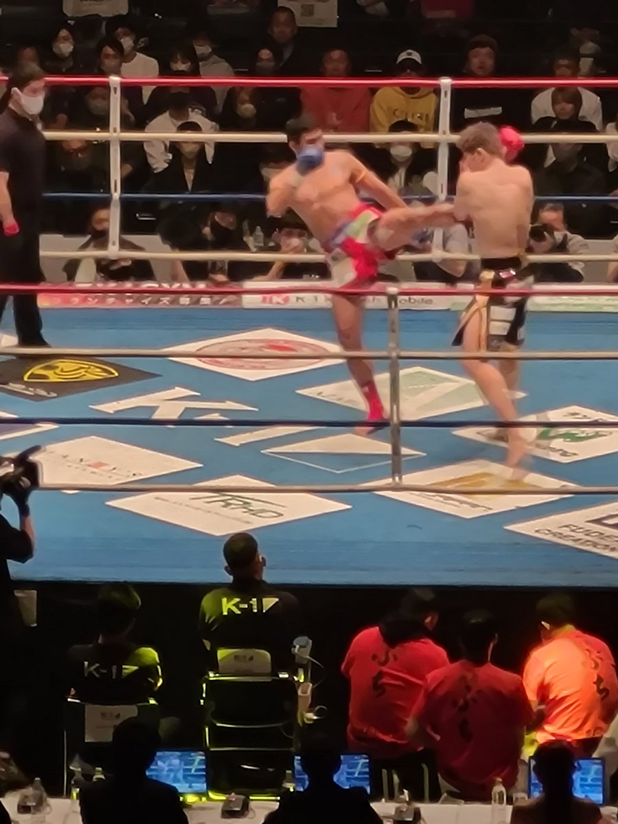 サーバル on Twitter: "第19試合 K-1 WORLD GPスーパー・ウェルター級（70kg）タイトルマッチ 3分3R（延長1R） 和島大海（月心会チーム侍） ジョムトーン ...