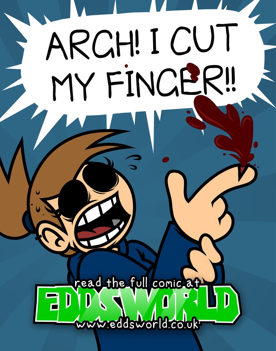 「NEW COMIC! Heading over to Ellsworld for today's comic! Read」Eddsworldの漫画