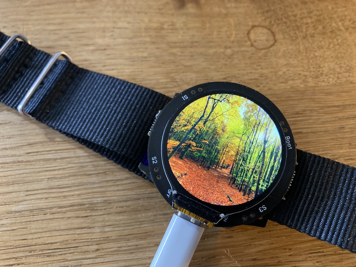 Alasdair Allan on Twitter: "Looks like the unidentified display is a GC9A01. So it's drivable ...