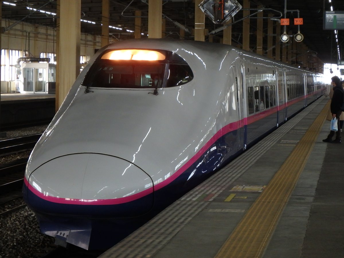 にいてつ on Twitter: "E2系J59編成上越新幹線臨時とき370号東京行き上越新幹線燕三条 改正前E2系の上り臨時とき最後の運用"
