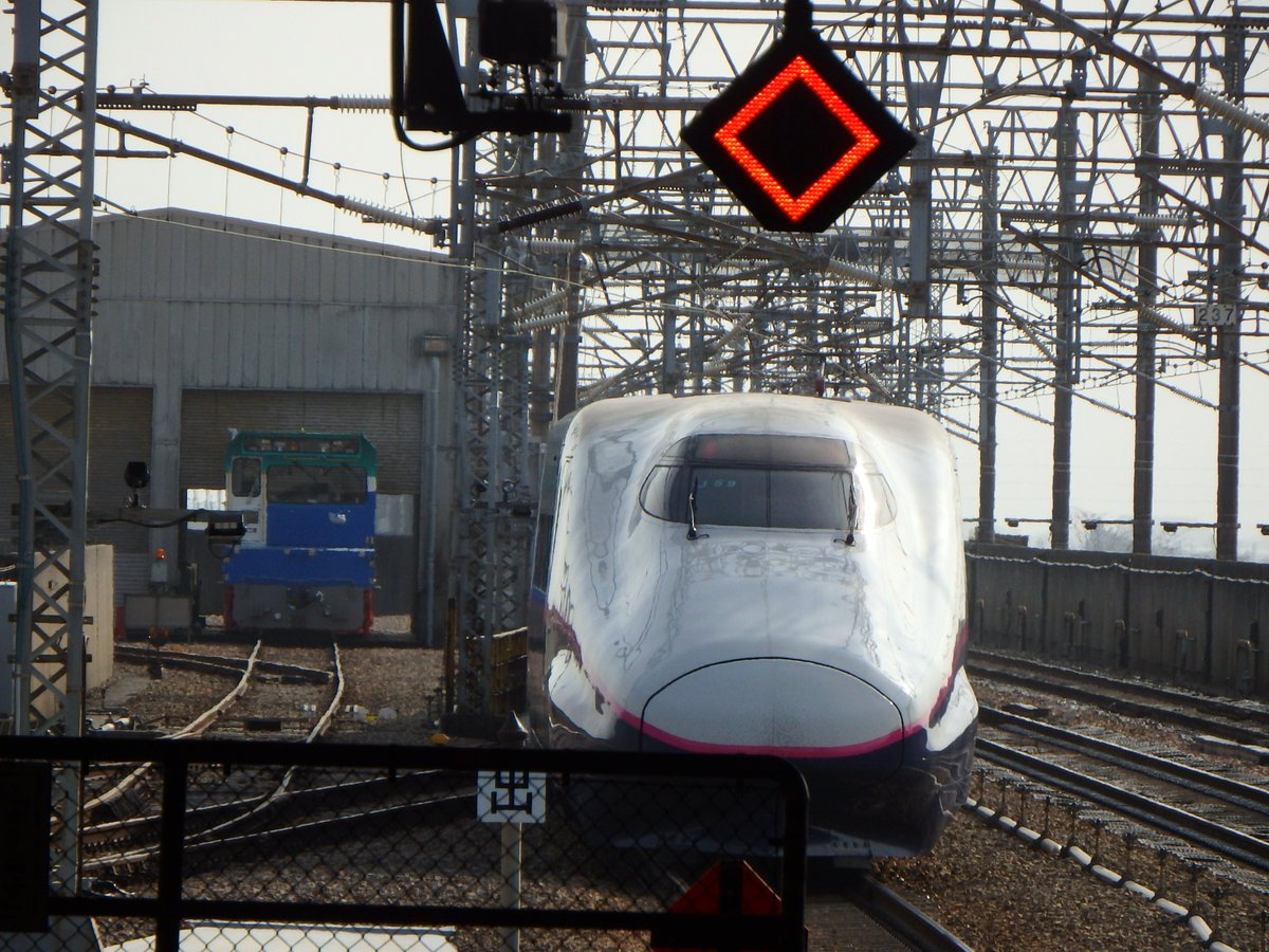 にいてつ on Twitter: "E2系J59編成上越新幹線臨時とき370号東京行き上越新幹線燕三条 改正前E2系の上り臨時とき最後の運用"