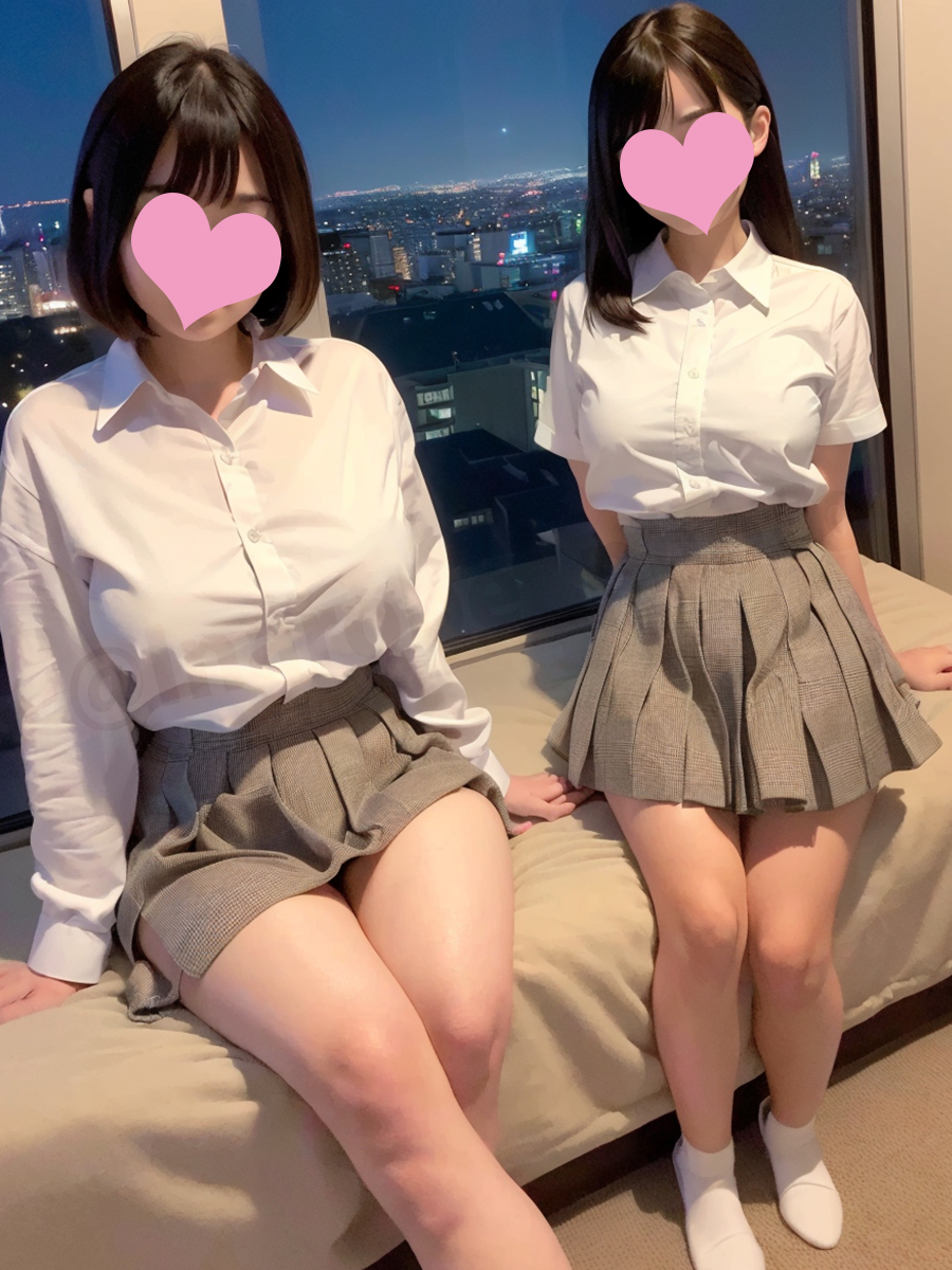 INAROBE【AI】Photo Studio on Twitter: "JKふたりと 逆にリアル #AIart #AIArtwork #Aicosplay #AIイラスト #AI ...