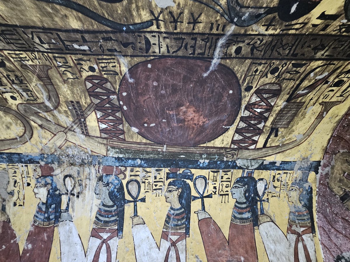 Dr. Peter J Brand on Twitter: "4/ ceiling scenes of the gods including a falcon"