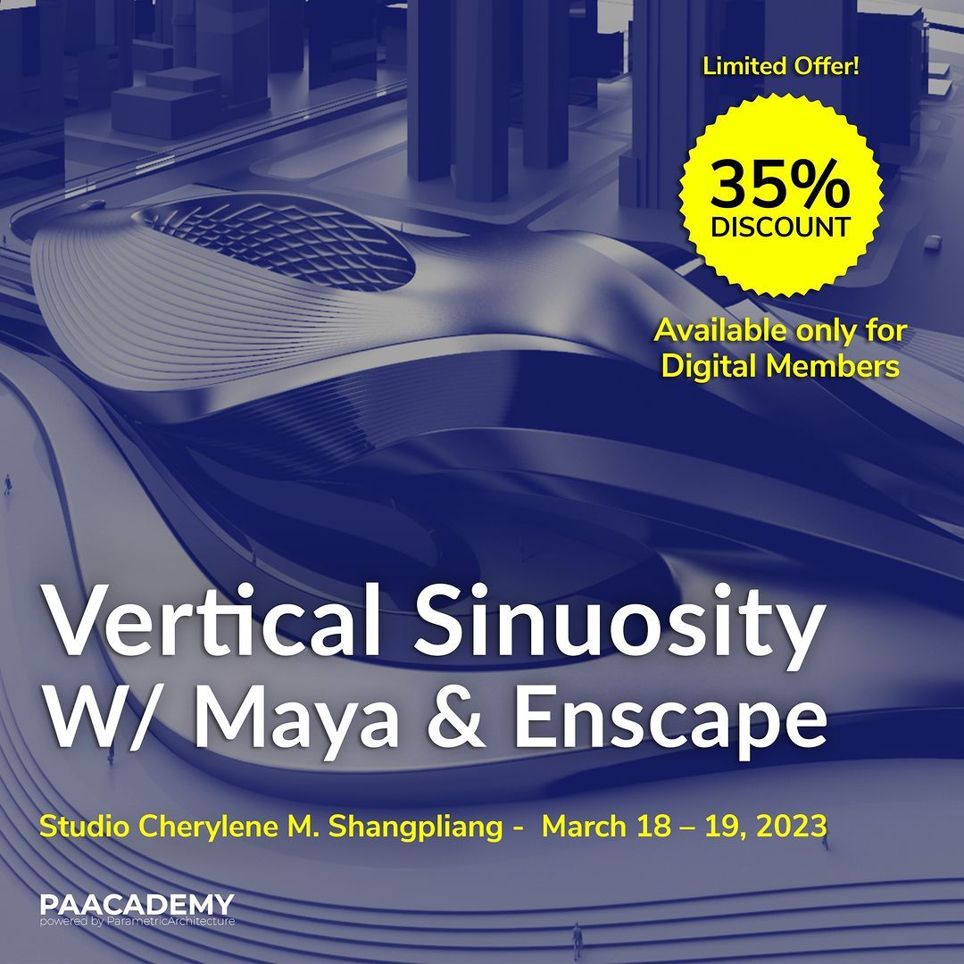 ParametricArchitecture on Twitter: "You can register now with a 35% discount for the "Vertical ...