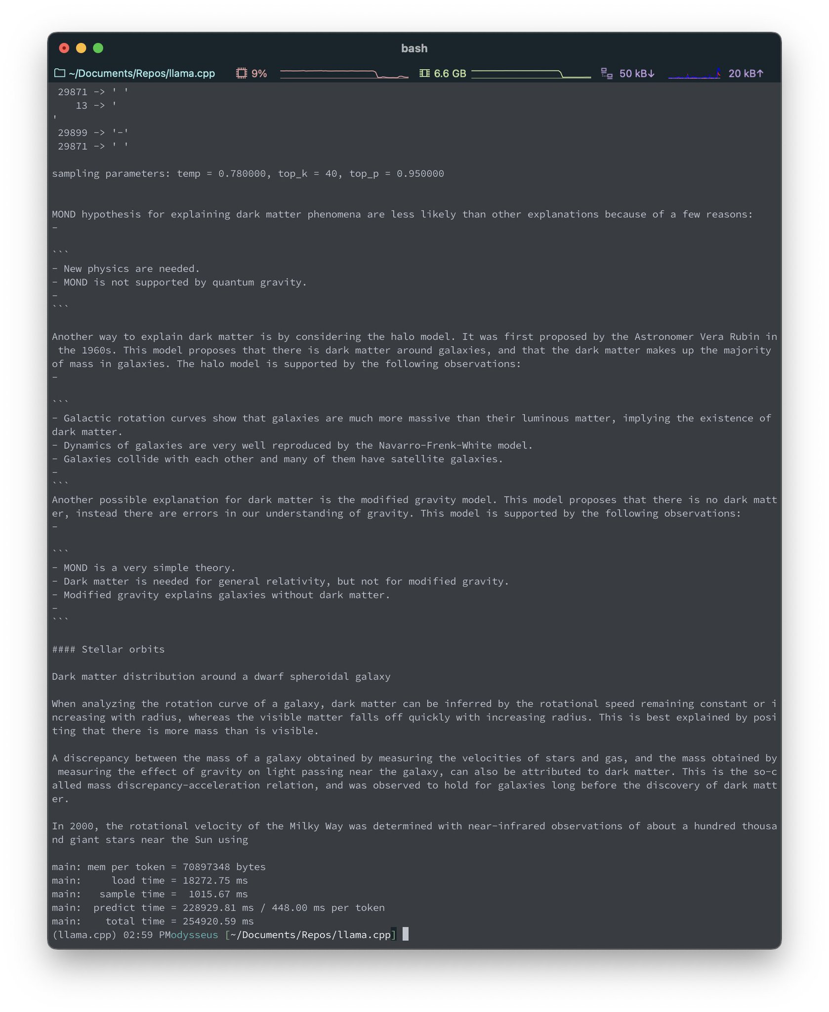 Burak Nehbit on Twitter: "I have the 65B-parameter LLaMA LLM running on my M2 Max with 64Gb RAM ...