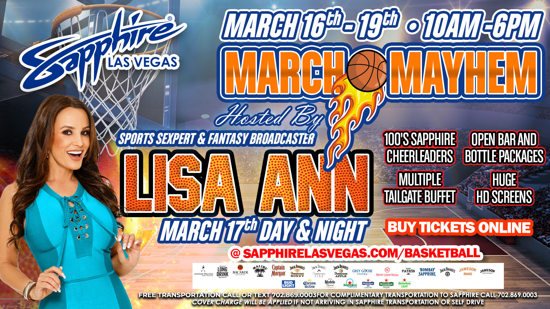 Lisa Ann on Twitter: "On March 17th, you can find me hosting the Official Sapphire March Mayhem ...