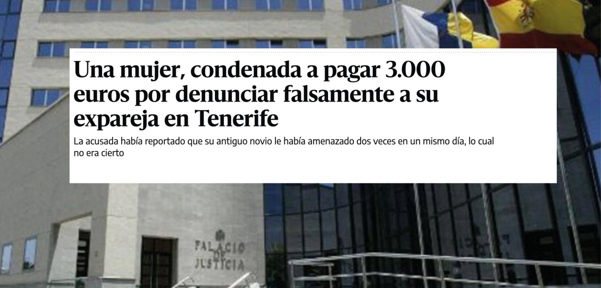 Asociación Hombres Maltratados on Twitter: "Condenan a una mujer a pagar 3.000 euros por haber ...