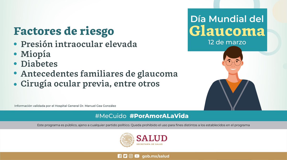 Salud México On Twitter 12 De Marzo Día Mundial Del Glaucoma 👁️ La