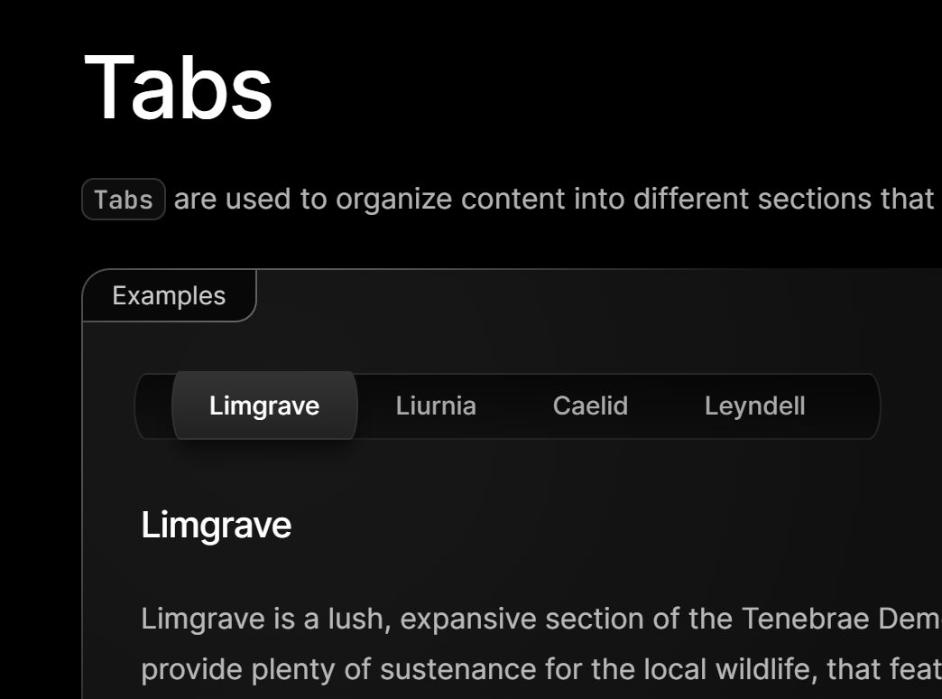 John — Rysana.com on Twitter: "A sharp spin on @shadcn 's UI tabs 🪒"