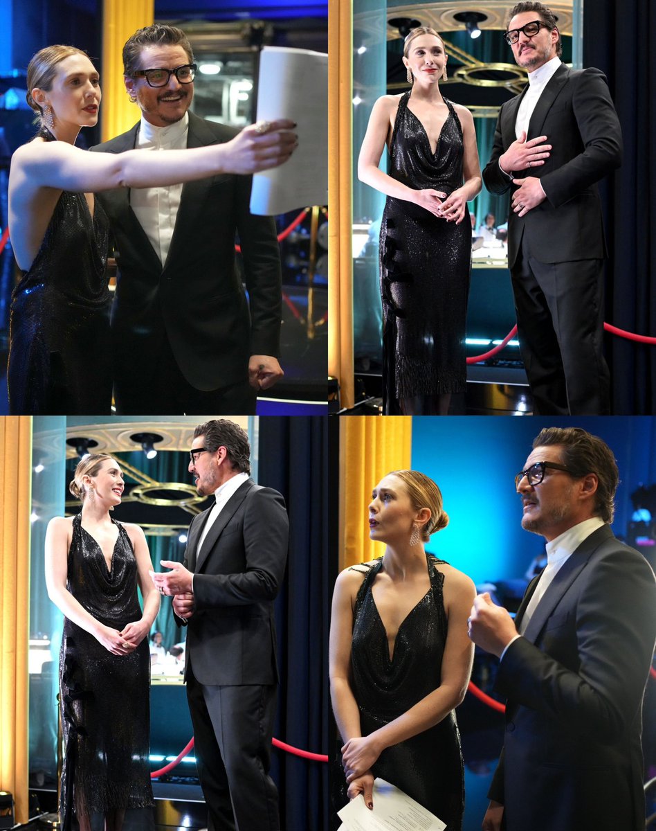 elizabeth olsen and pedro pascal at the #oscars #oscars best of ...