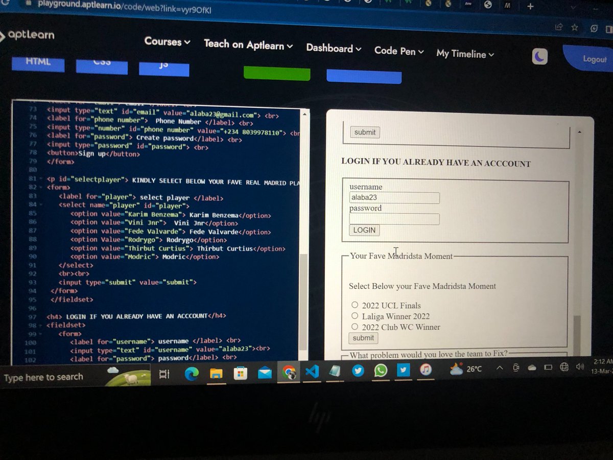 Yemi | BAEstudio™💡| on Twitter: "Started this way, picked a course on @aptlearn_io early March ...