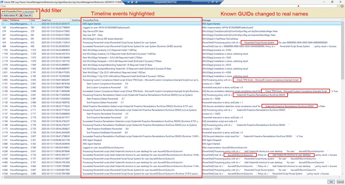 Petri Paavola | MVP on Twitter: "Show LogViewerUI with these parameters and you will get ...