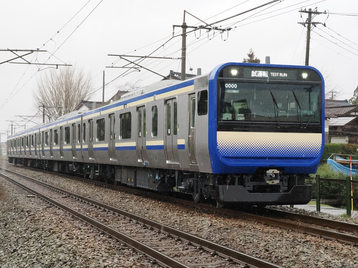somechan on Twitter: "RT @kobayac77m_007: 3月13日 (月) E235系1000番台J-21編成 がJ-TREC新津を出場、新津～羽生田で試運転 ...