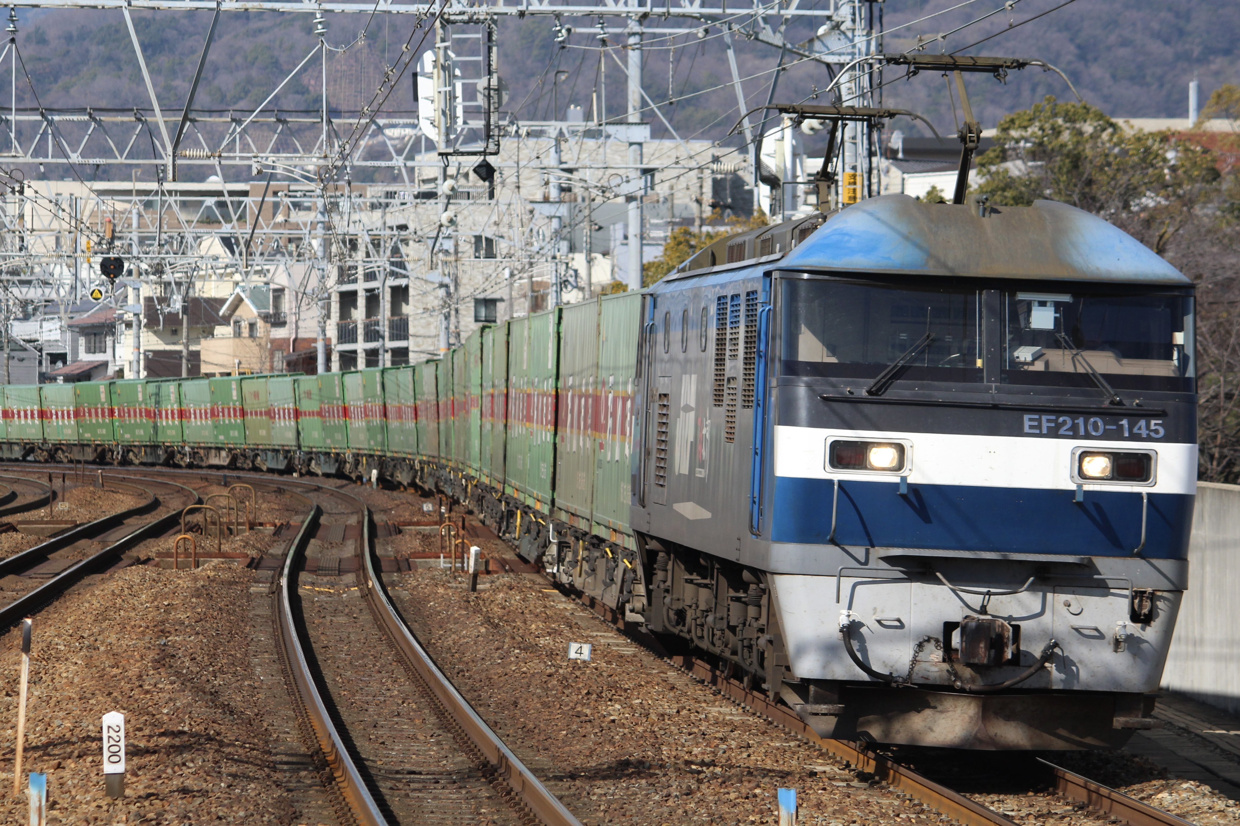 い く ら ぷ ら す on Twitter: "2023.3.3. EF210-145 56レ 福山レールエクスプレス EF210-107 5060レ 西濃カンガルーライナーTF60 ...