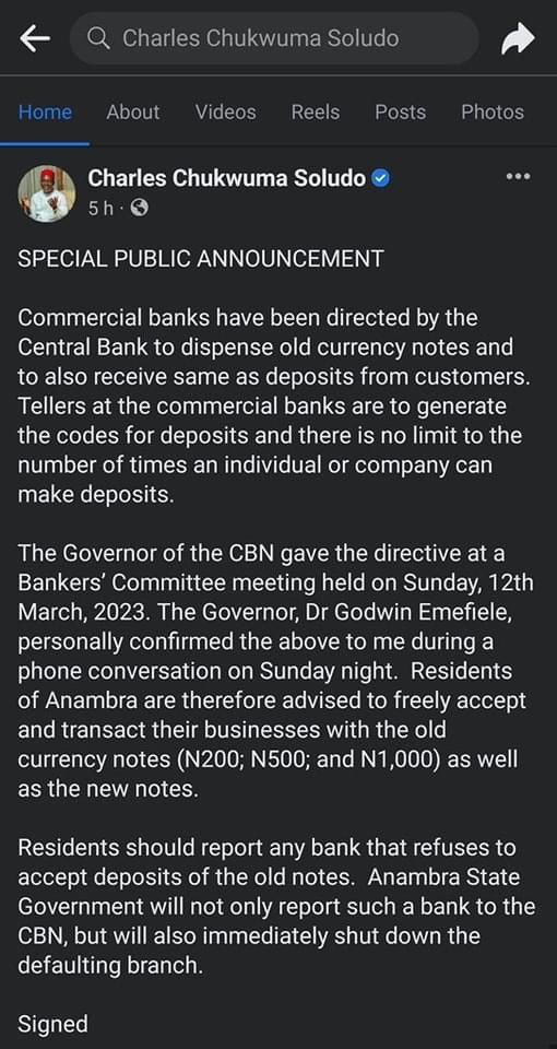A Letter From JAGABAN On Twitter Governor Soludo Says Godwin Emefiele a-letter-from-jagaban-on-twitter-governor-soludo-says-godwin-emefiele
