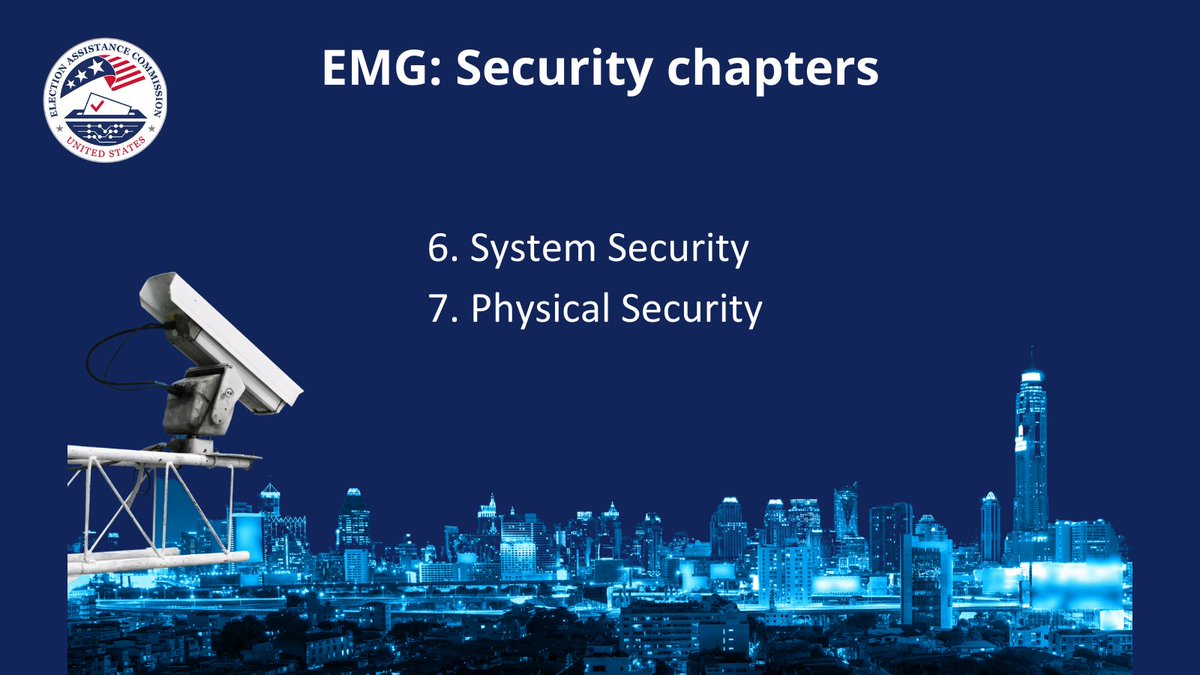 Election Asst. Comm. on Twitter: "Security- Cyber and physical security is a critical feature ...