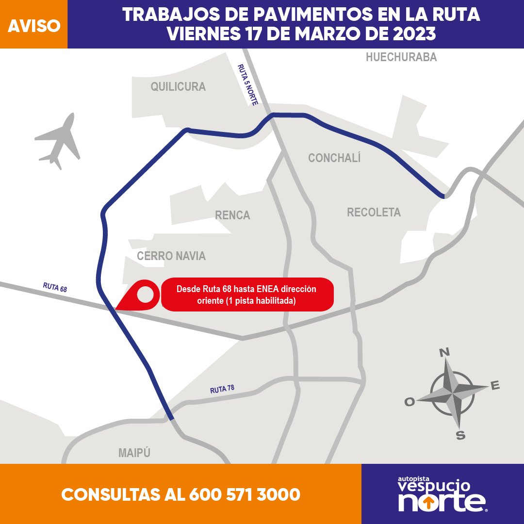 Autopista Vespucio Norte on Twitter: Autopista Vespucio Norte on Twitter: