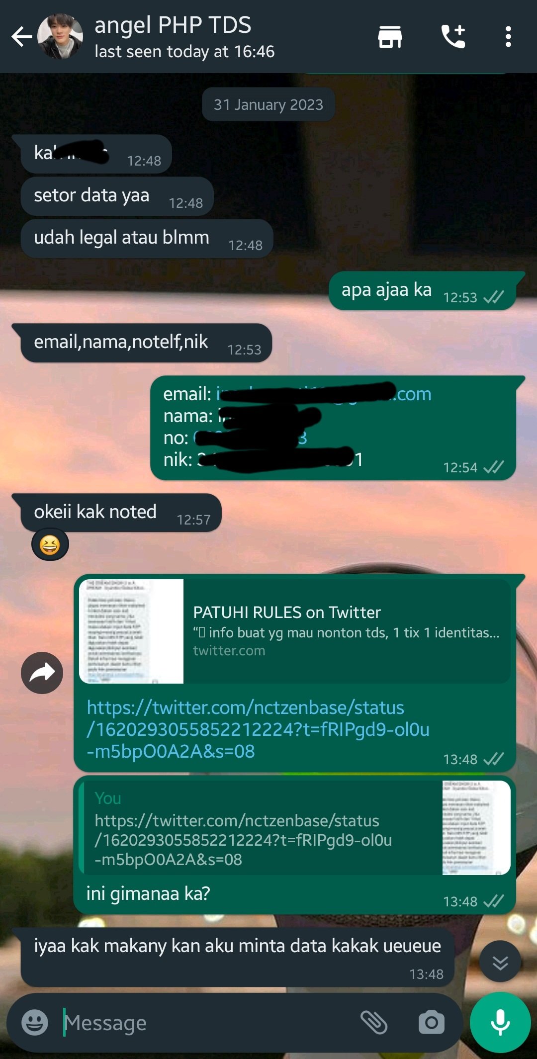 HELP RT/LIKE ON PINNED 💚 on Twitter: "mendekati hari H, aku anteng kan yaa aman udah dpt. dan ...