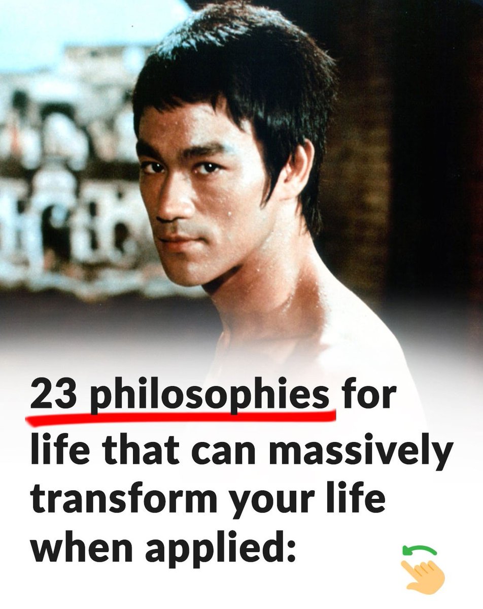 23 philosophies that will change your life: https://t.co/I2htLq3pcw ...