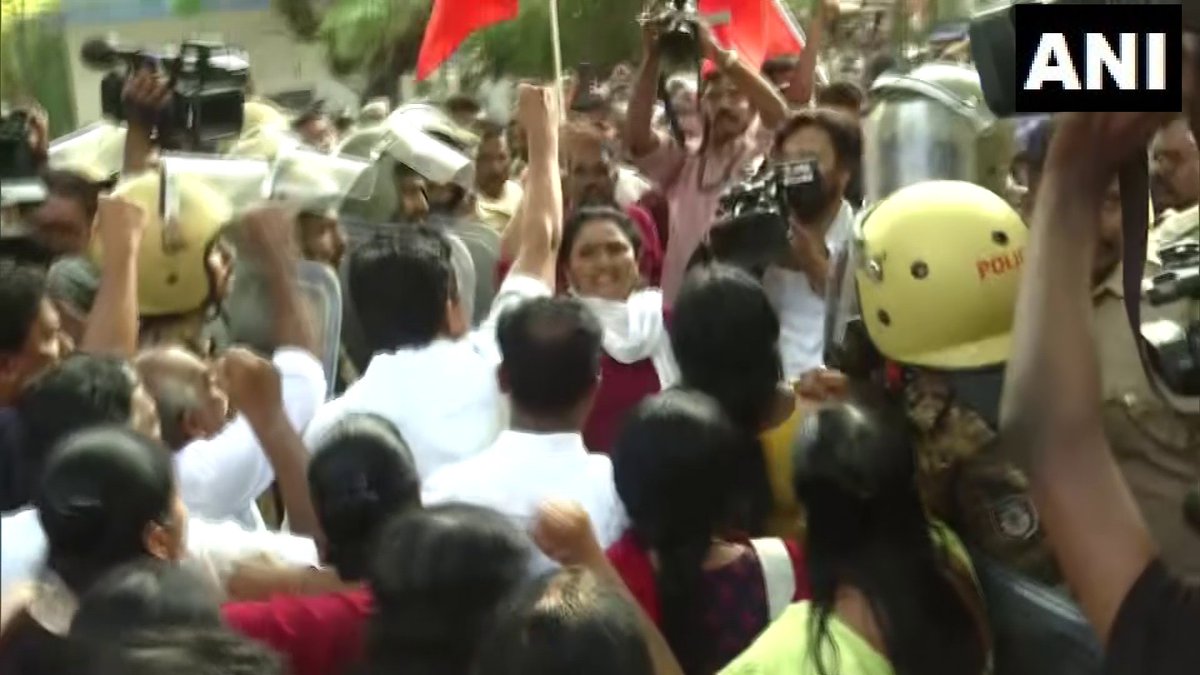 ANI on Twitter: "Kochi| Earlier today, Opposition Councillors of Kochi Corporation including UDF ...