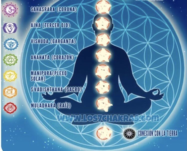 The Chakras. For me, I personally use 8 chakra zones. It feels right ...