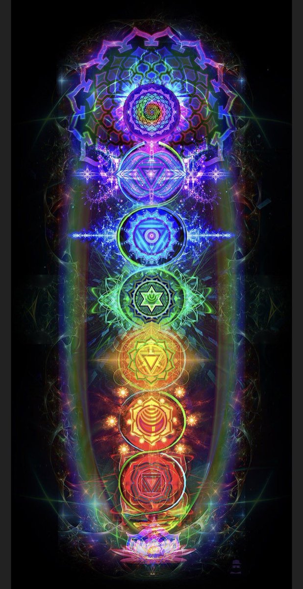 The Chakras. For me, I personally use 8 chakra zones. It feels right ...