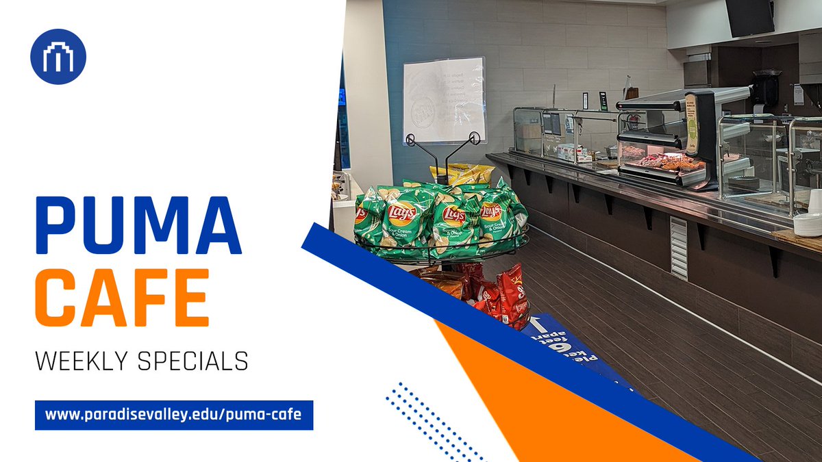 PVCC_Official on Twitter: "The Puma Café now offers weekly specials! See what we have to offer ...