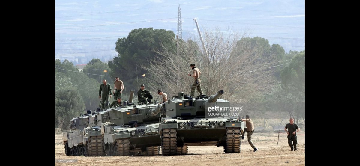 (((Tendar))) on Twitter: "Ukrainian tankers completing their training in Spanish Leopard 2A4 ...